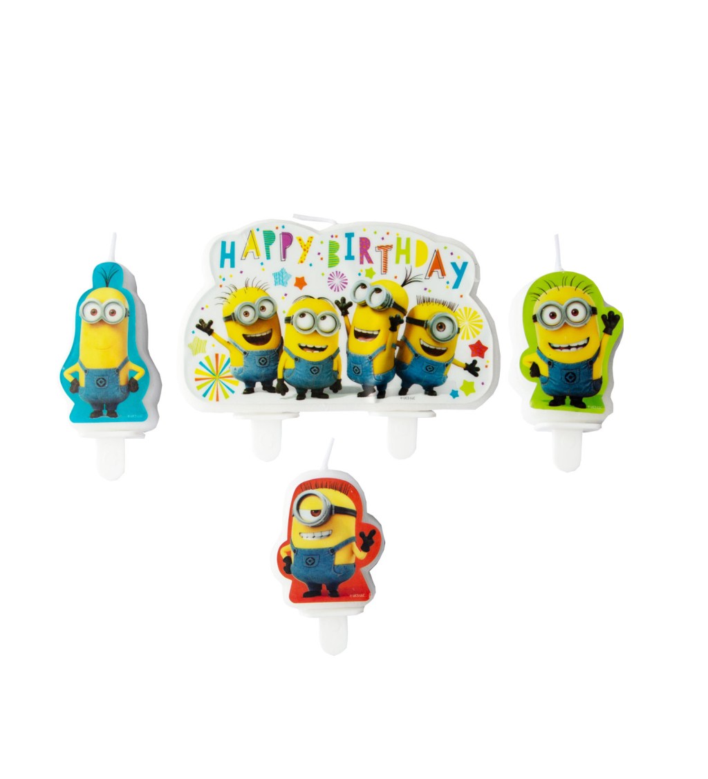 Narozeninové Svíčky S Mimoni - Párty Výzdoba