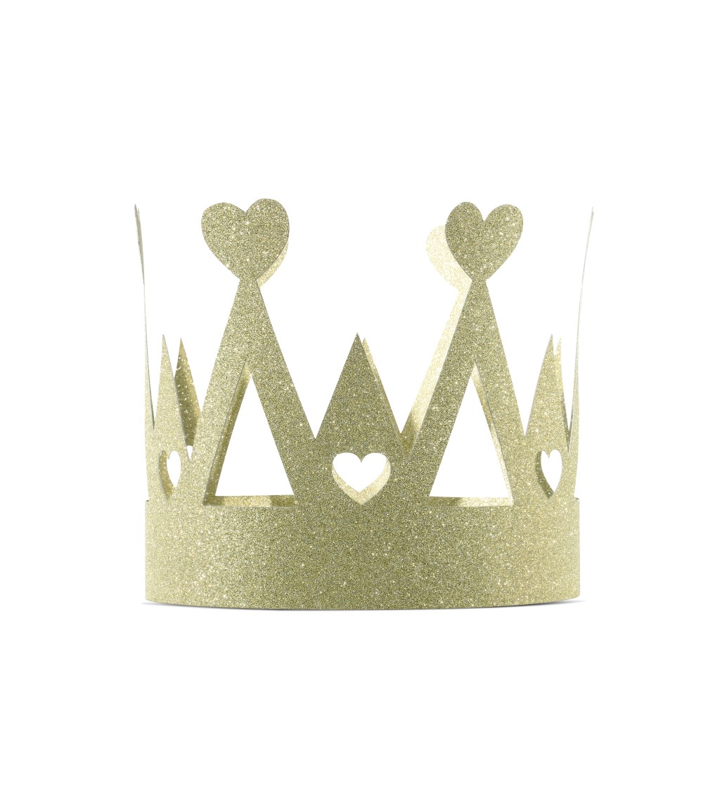 Zlatá Papírová Korunka - Párty Výzdoba